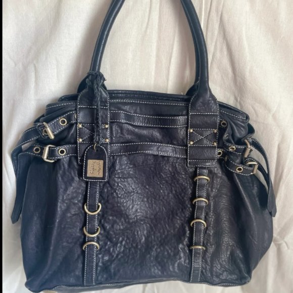 Cynthia Rowley | Bags | Leather Cynthia Rowley Xl Black Leather Boho ...